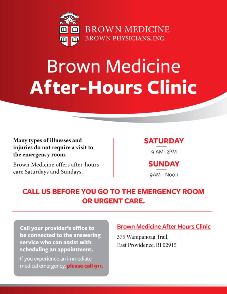 After Hours Clinic | Brown Medicine